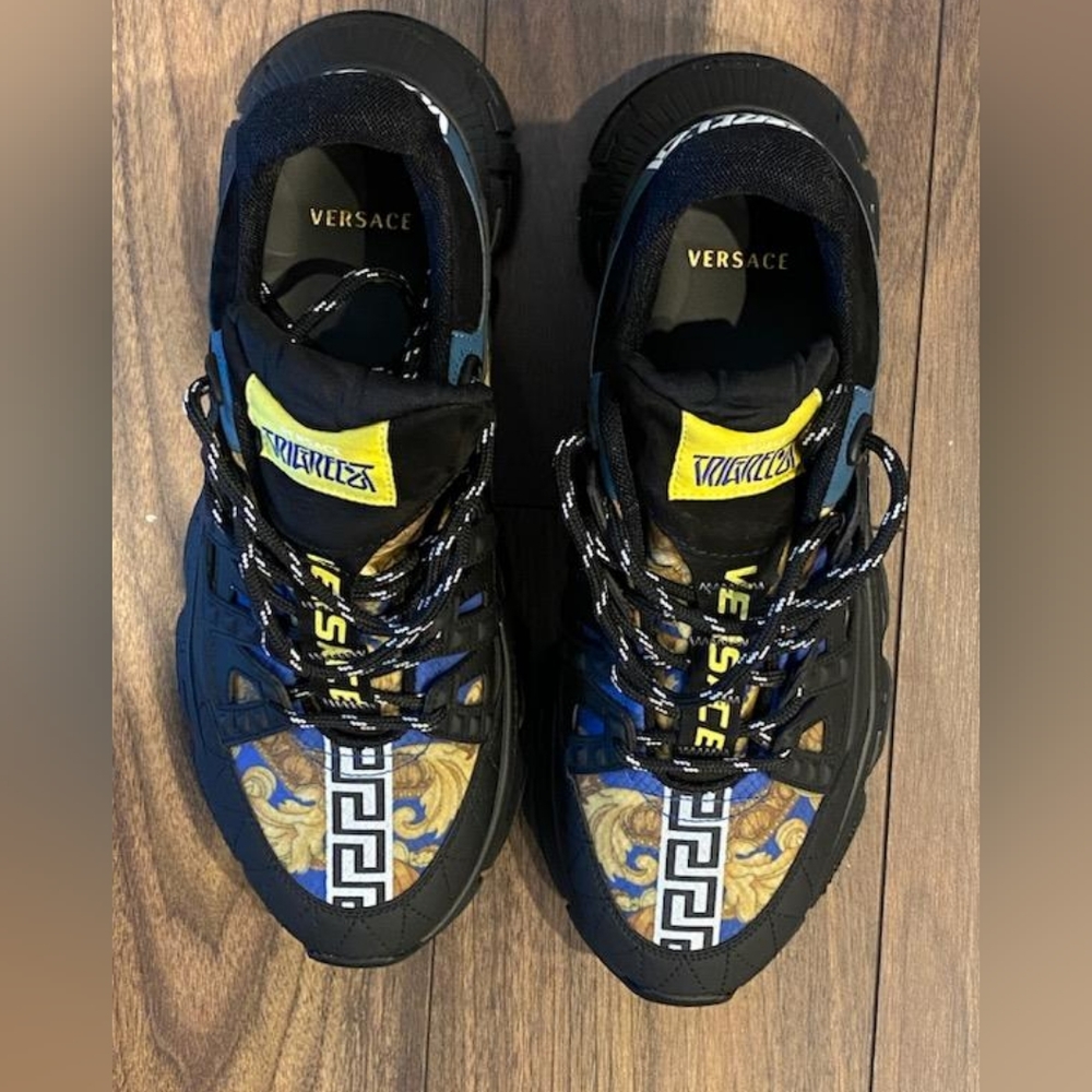 Versace Trigreca Medusa Renaissance Print Chunky Snea… - Gem